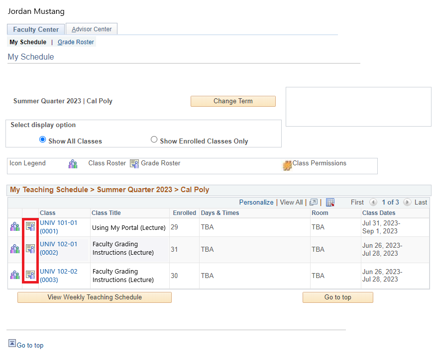 Faculty Grading Instructions - Office of the Registrar - Cal Poly, San Luis Obispo